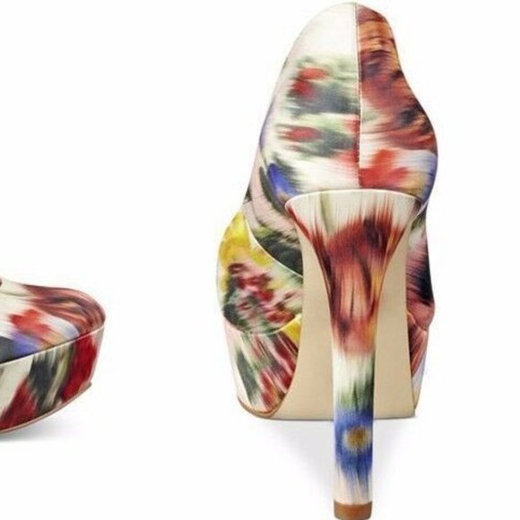 Guess | Shoes | Guess Womens Ette Platform Pumps Heels Watercolor | Poshmark